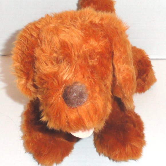 Gund | Toys | Vintage Gund Rusty Brown Orange Woof 2 Fluffy Dog Plush ...